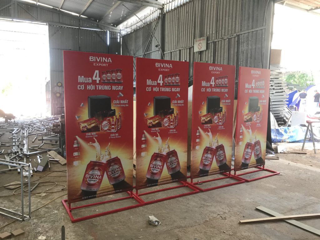 Sản xuất POSM chương trình Bia Bivina - Công ty Tổ chức Sự kiện chuyên ...